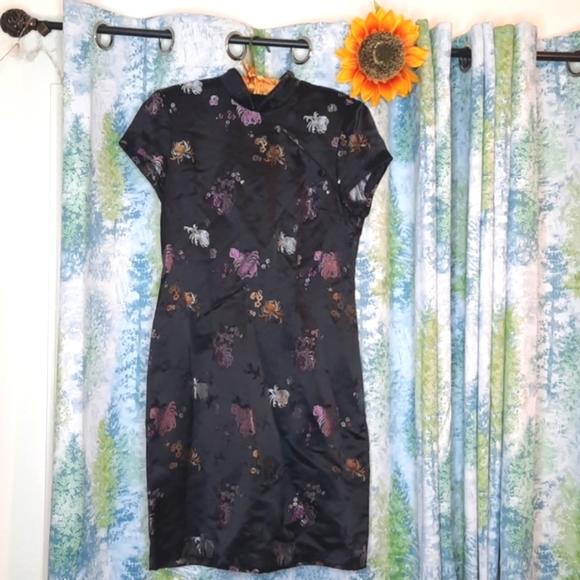 Jessica Howard | Dresses | Asia Style Blk Mini Dress Petite Jessica ...